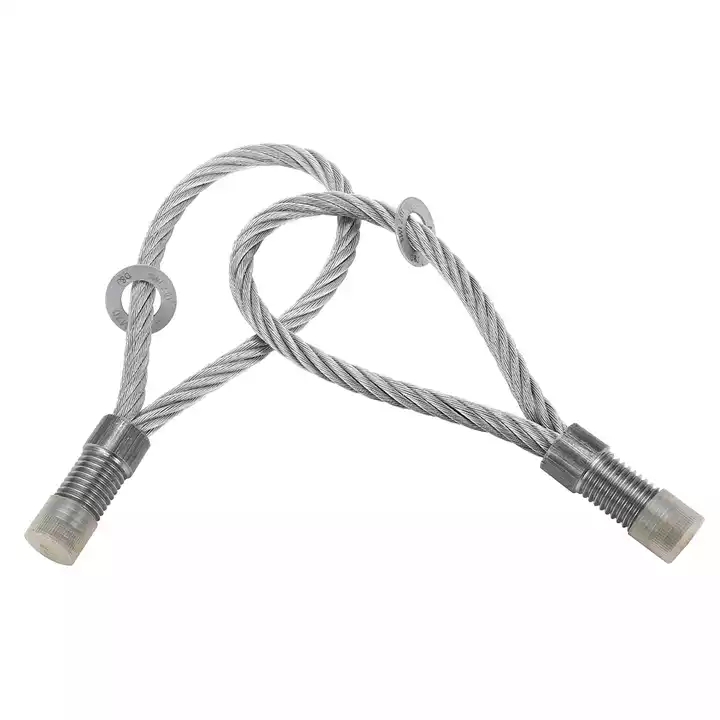 Precast Concrete Accessories Galvanized Steel Wire Rope Threaded ...